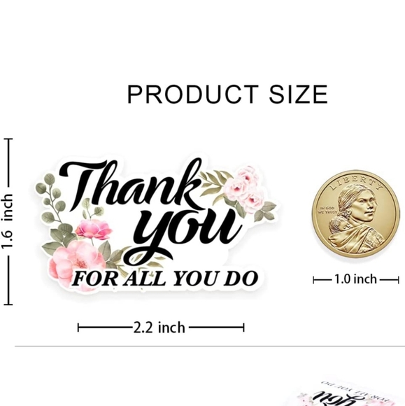Office | 10 Count Thank You For All You Do Stickers | Poshmark